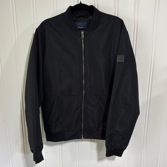 Lucky Brand | Jackets & Coats | Lucky Brand Black Bomber Jacket With ...